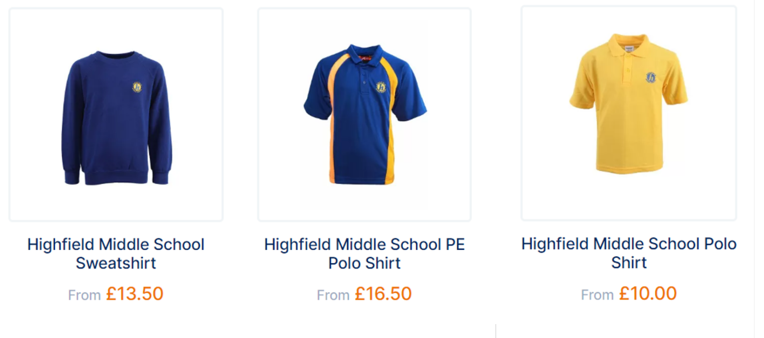 School Uniform | Highfield Middle School