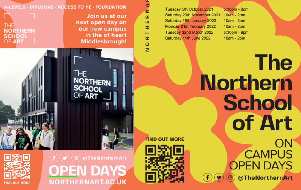 **Northern School of Art – Open Events** | Kepier School