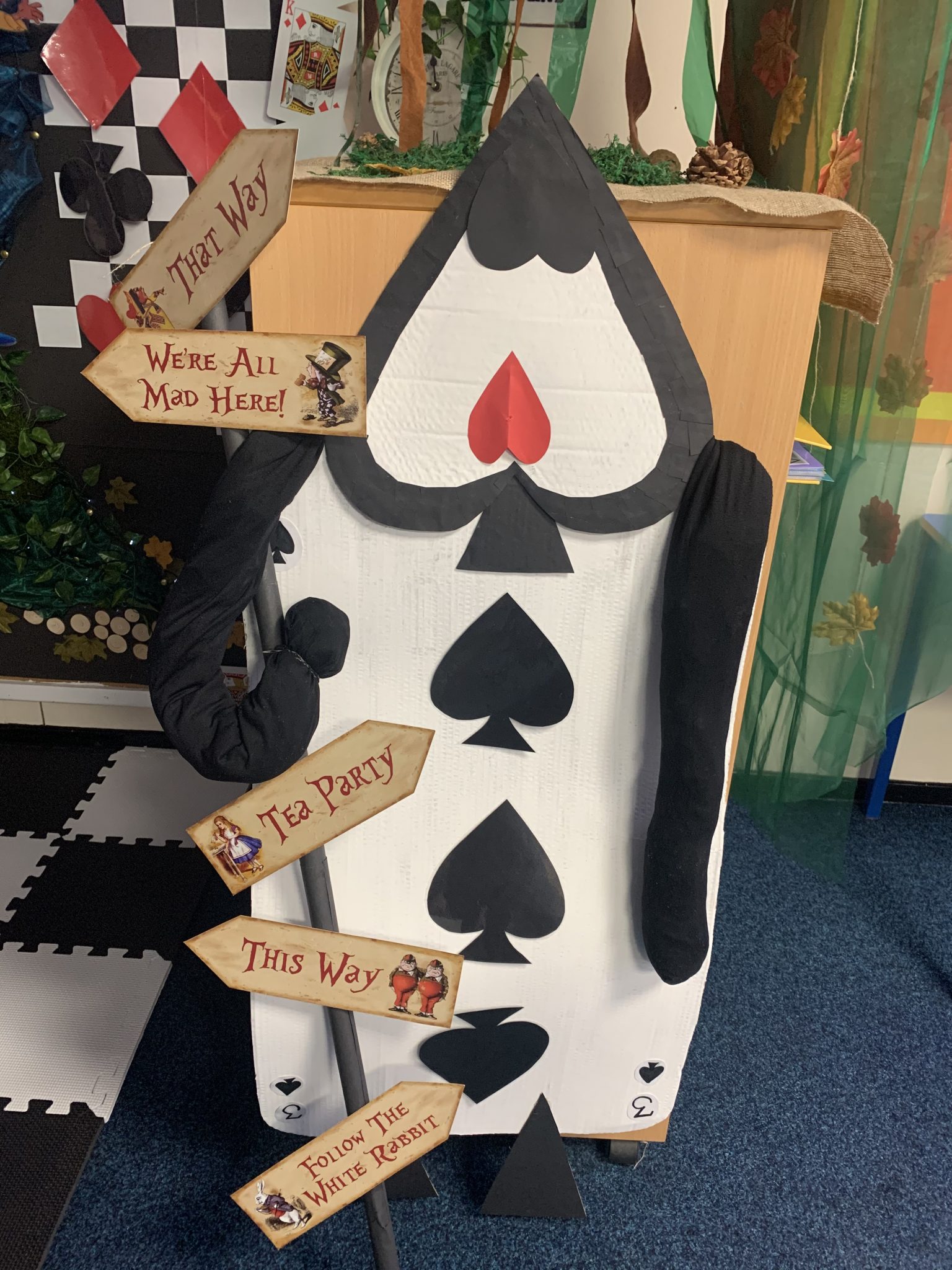 Year 6 Fantastic Alice in Wonderland Display | Laygate School