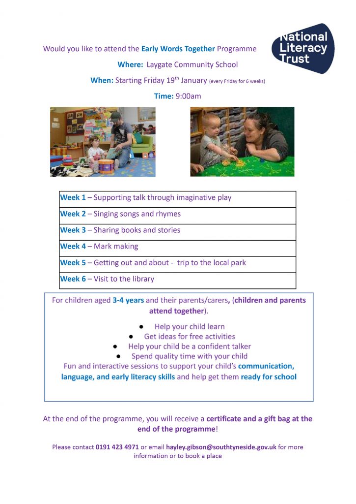 Early Worlds Together Programme | Laygate School