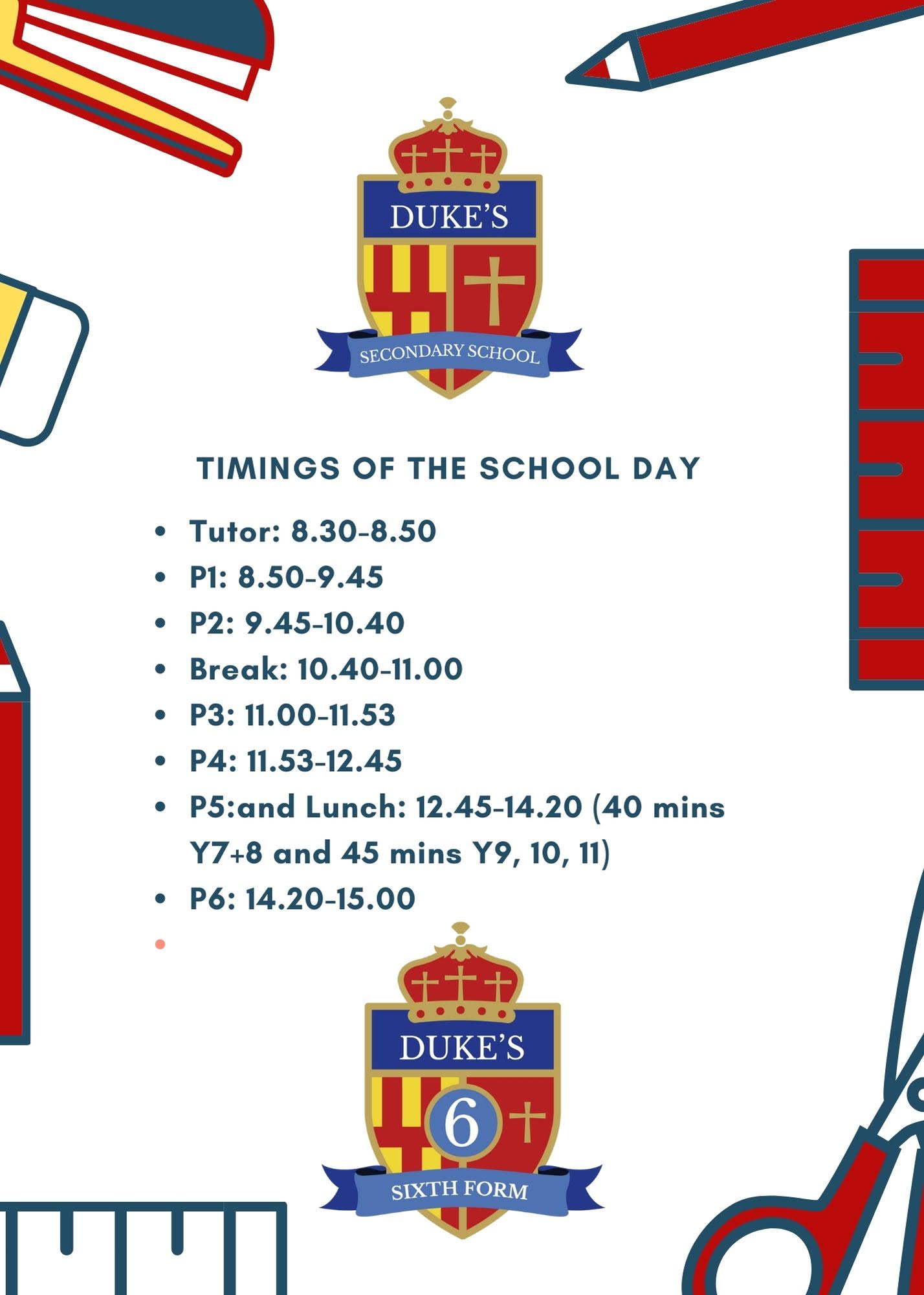 The School Day | NCEA Duke's Secondary School