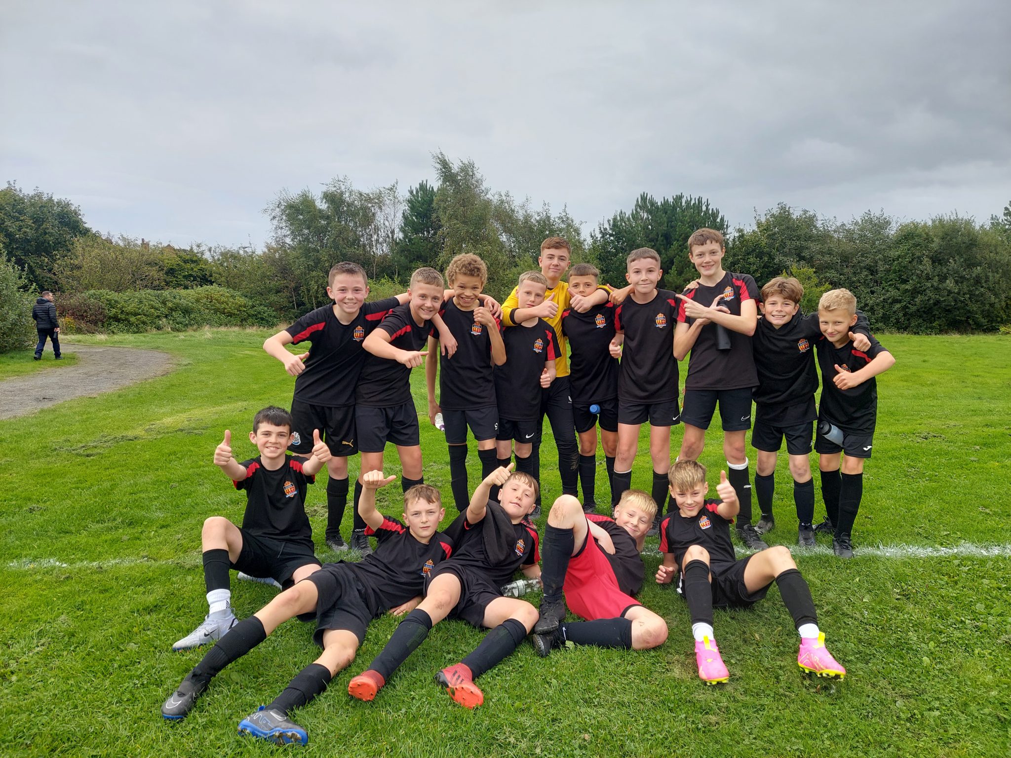 Please congratulate the year 8 football team on a fantastic 1-0 win ...