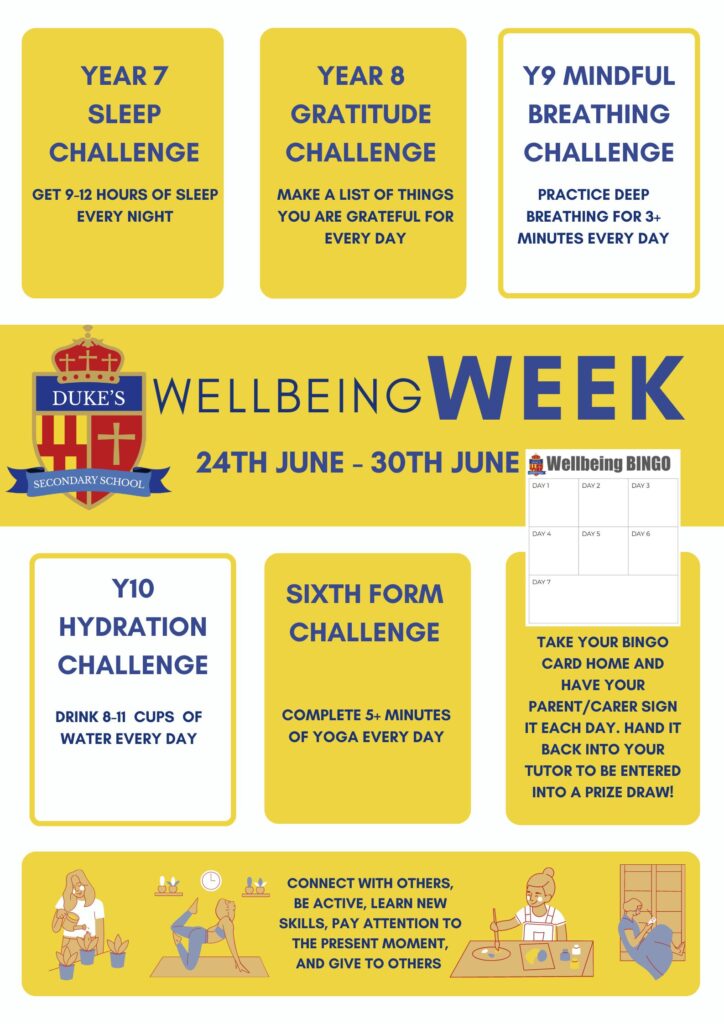 Duke’s Wellbeing Week 24-26 June 2024 | NCEA Duke's Secondary School