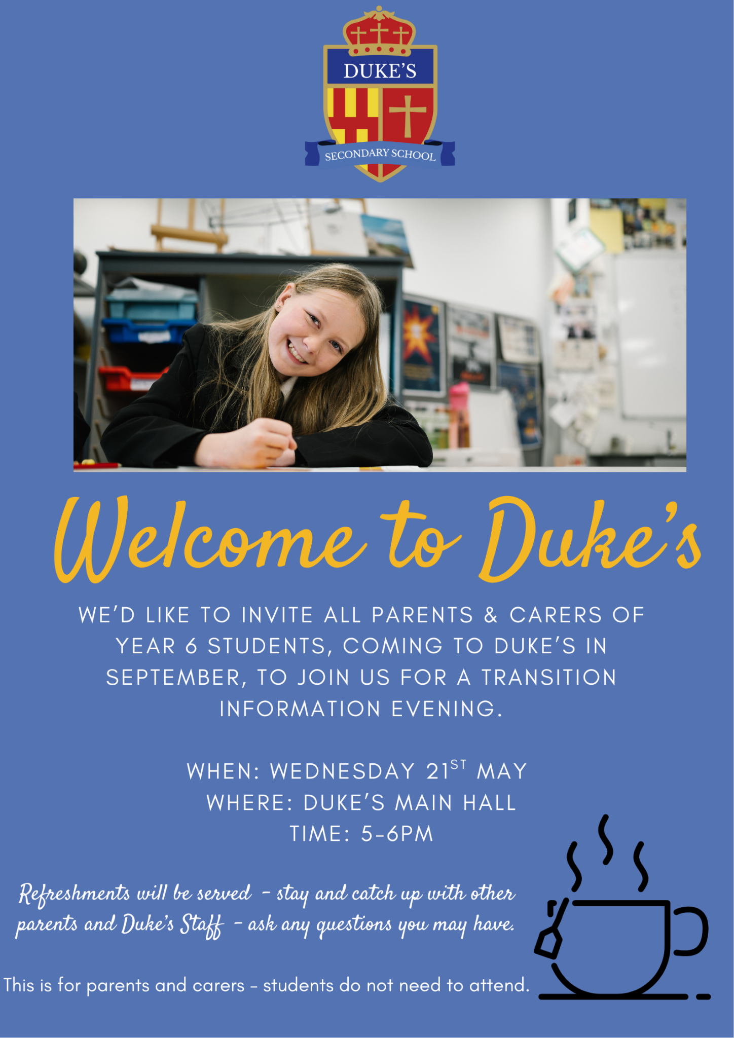 Welcome to Duke’s New Year 7 – Parent/Carer Transition Evening | NCEA ...