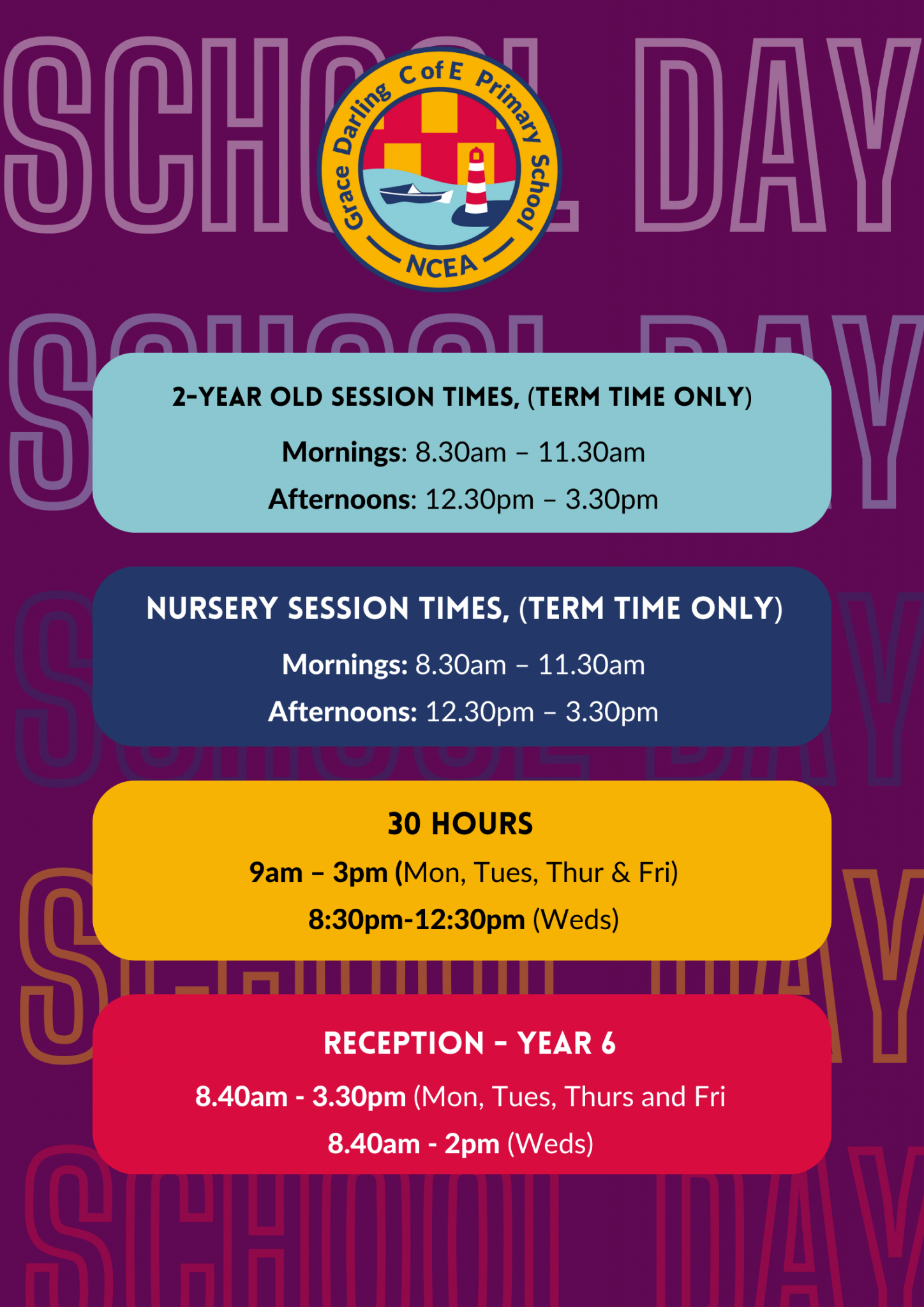 Our School Day | NCEA Grace Darling CofE Primary School