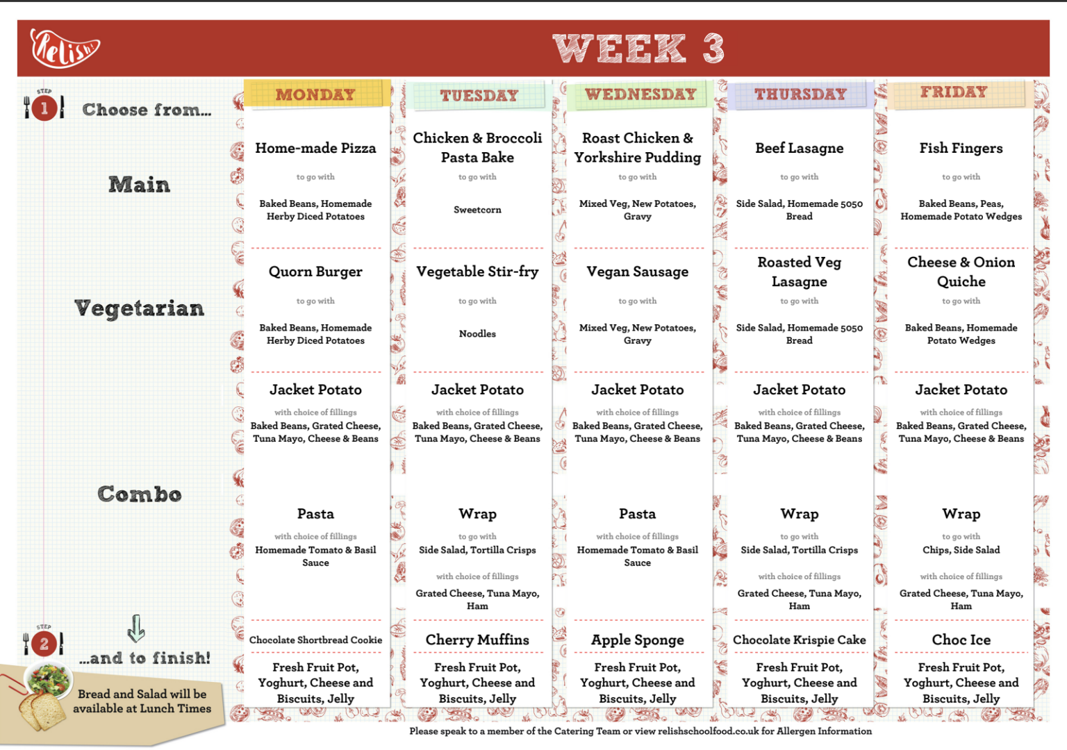 Lunch Menus | Norton Infant School