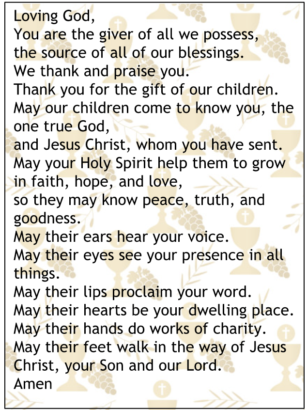 First Holy Communion Programme | St. Edward's Catholic Primary School