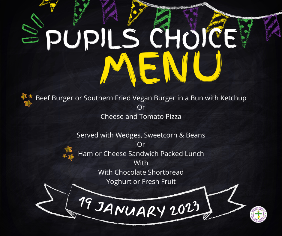 Pupil Choice Menu | St. Gerard's Catholic Primary School