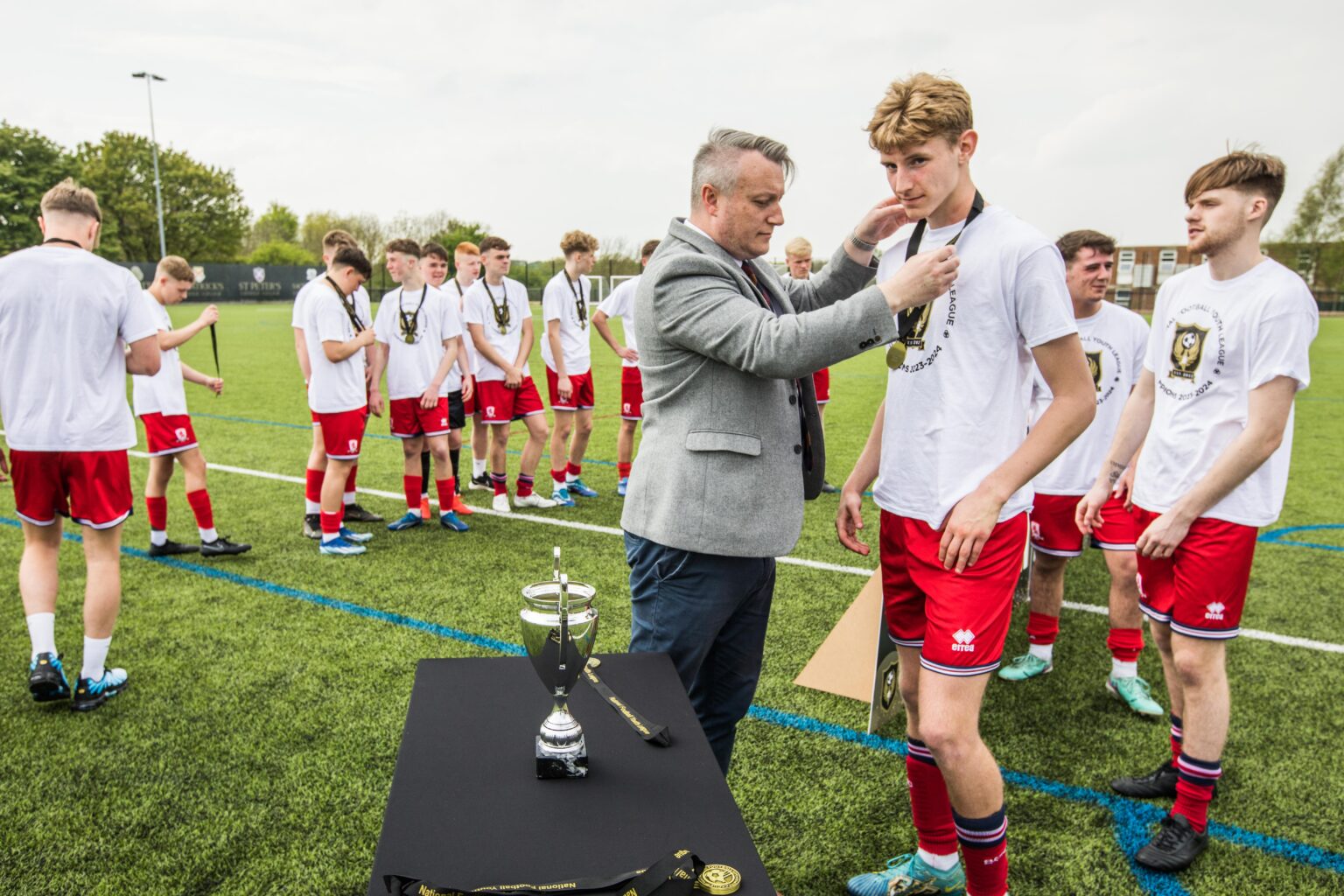 Elite football academy celebrates double title success - Nicholas Postgate