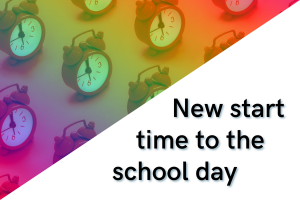 Reminder – new start times | Oathall Community College