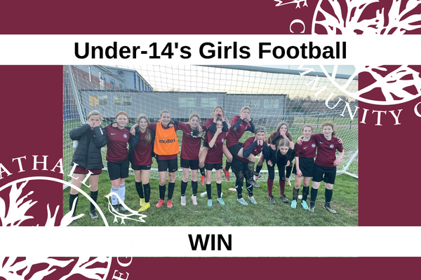 Under 14’s girls football WIN | Oathall Community College
