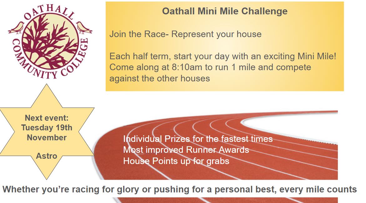 November Mini Mile | Oathall Community College