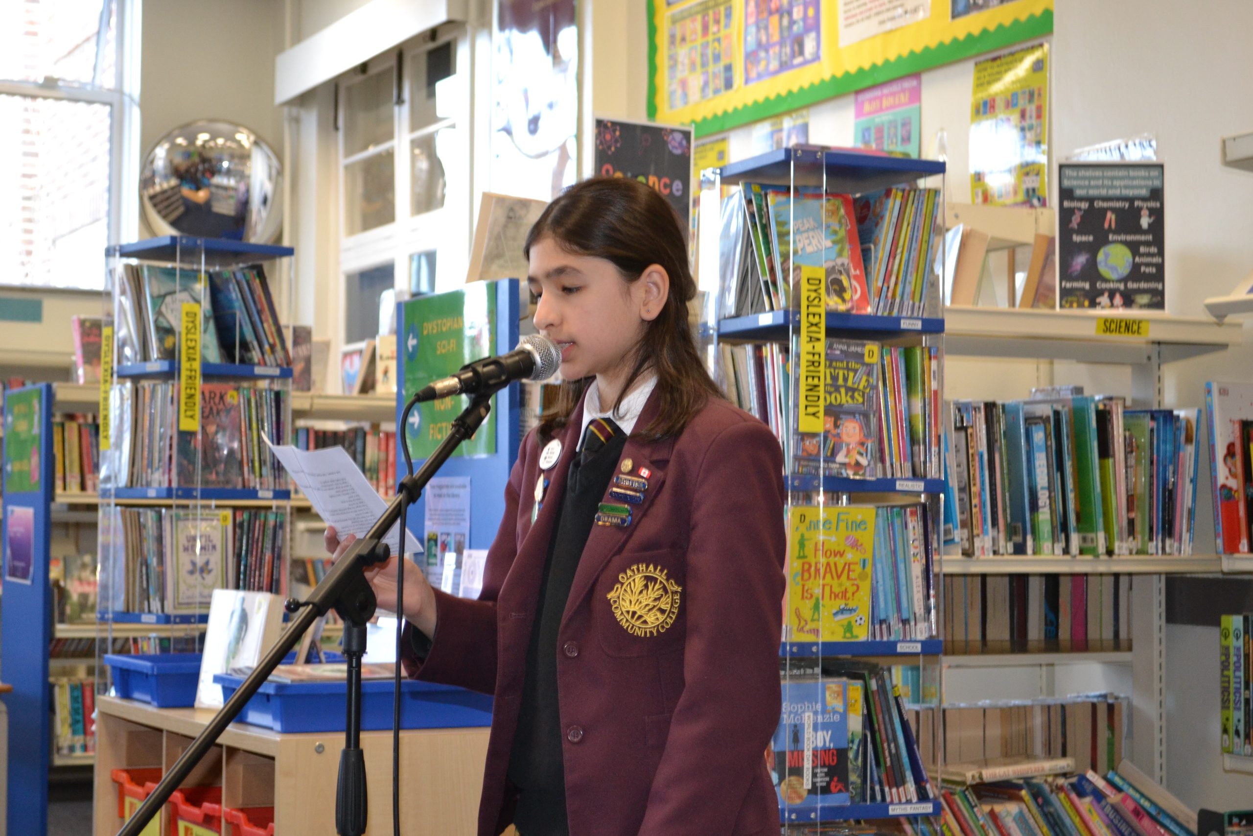 Open Mic session for World Book Day | Oathall Community College