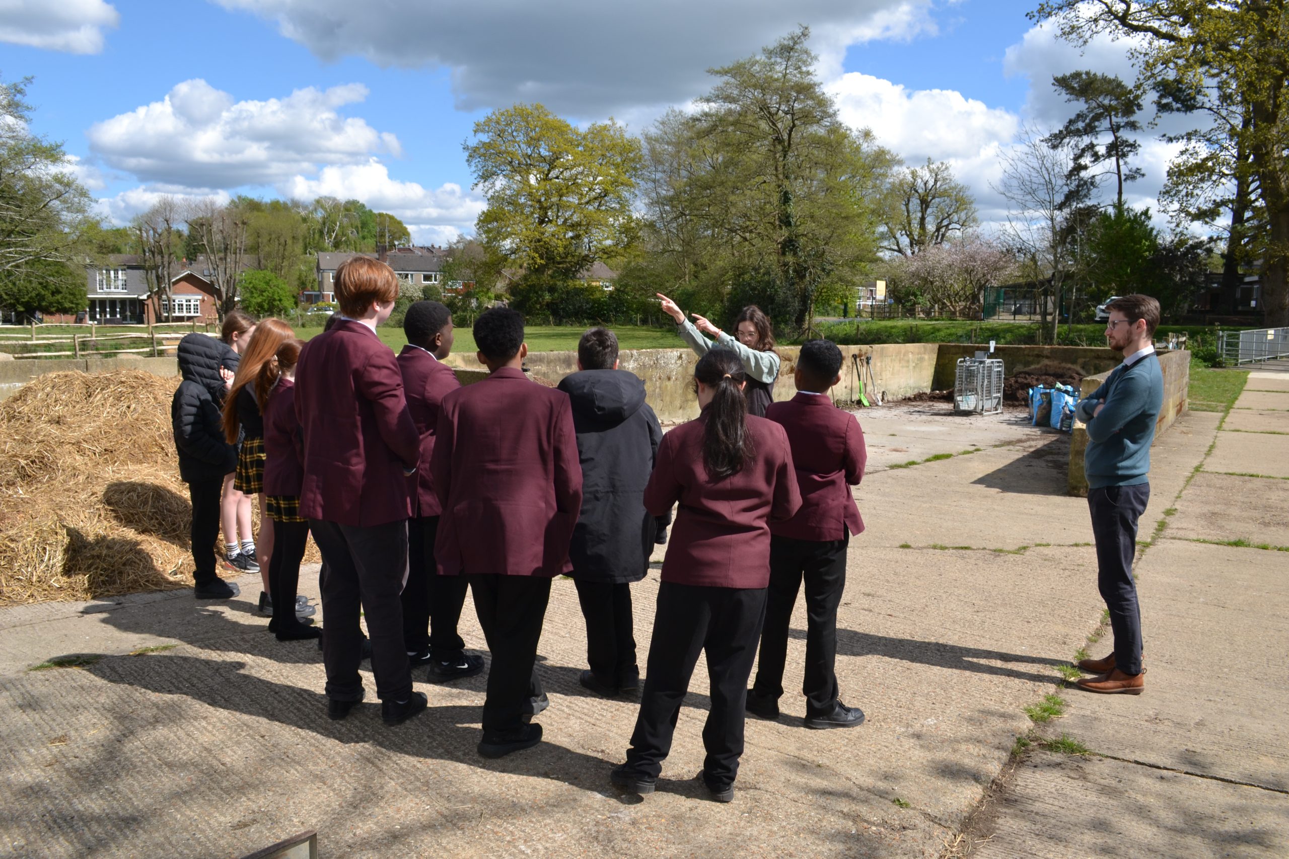 Year 8 maths students meet the new lambs and talk data | Oathall ...