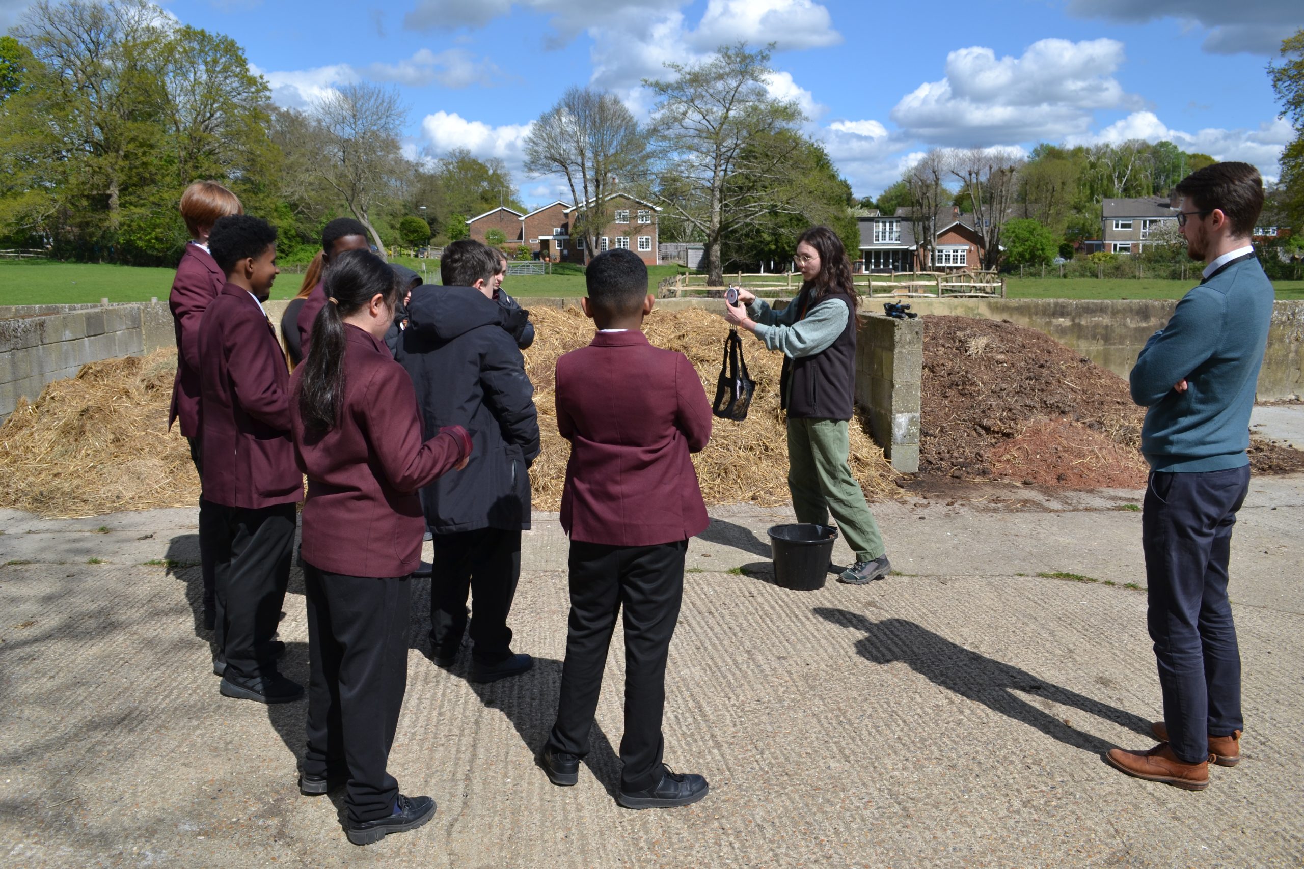 Year 8 maths students meet the new lambs and talk data | Oathall ...