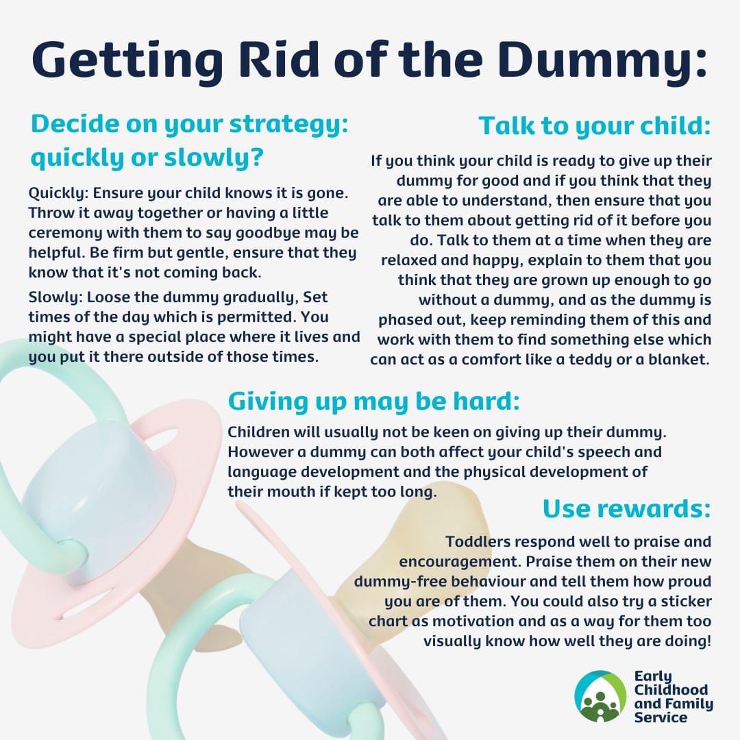 Getting rid of the dummy | Plover School Getting rid of the dummy | Plover School