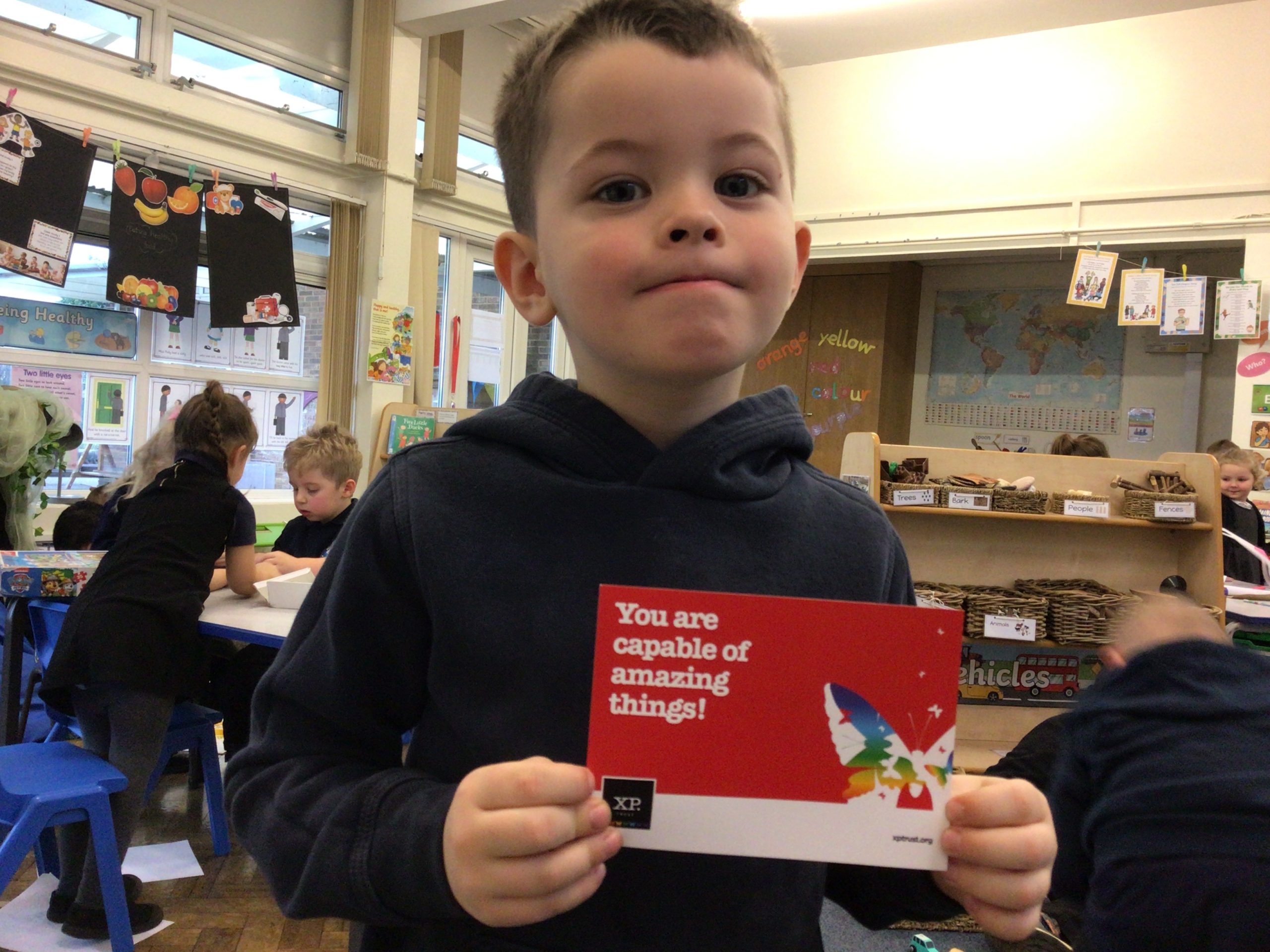 Working hard in phonics | Plover School