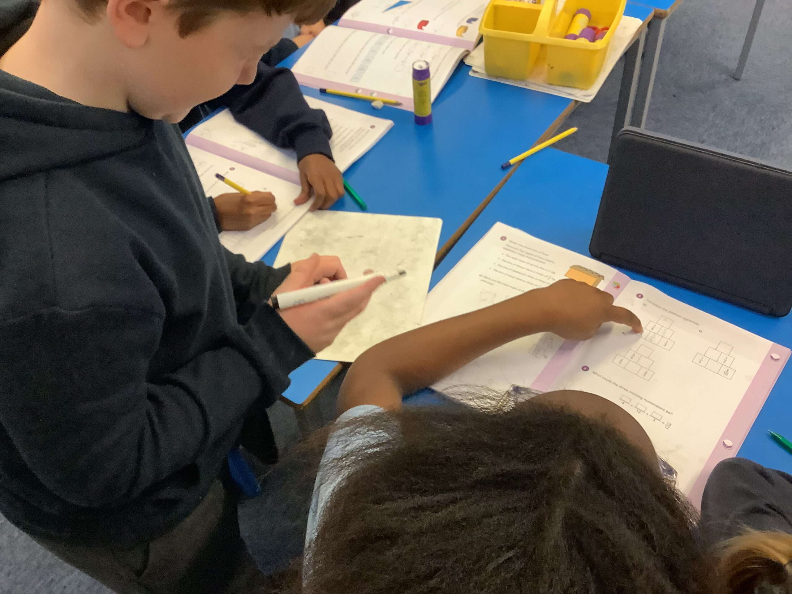 5S working collaboratively in maths | Plover School
