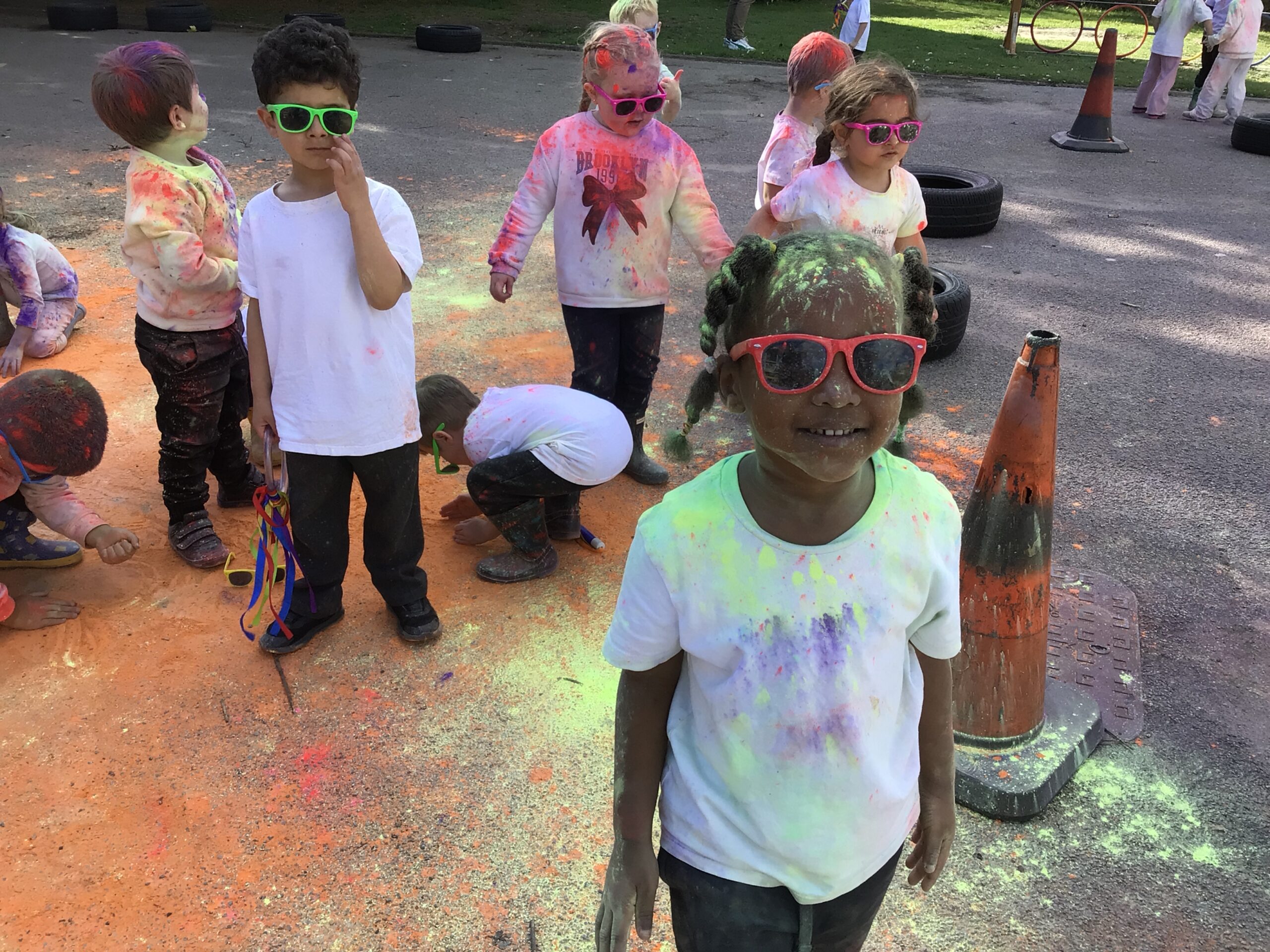 EYFS compassion colour run | Plover School