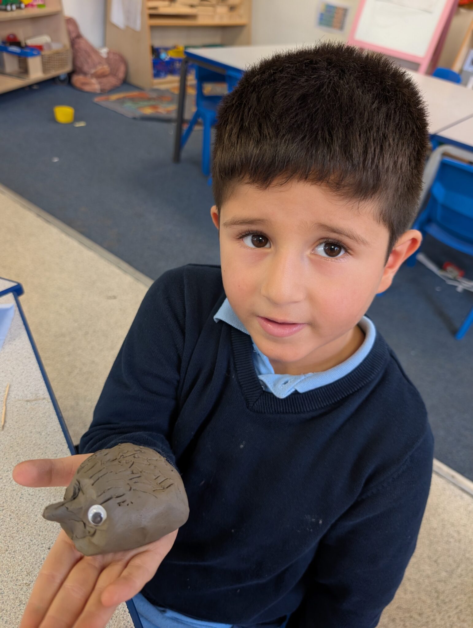 Hedgehog Clay Making | Plover School