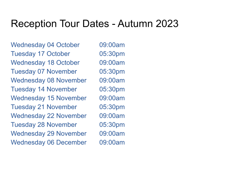 Admissions – Portway Primary School