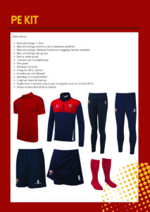 Uniform & Equipment | Ridgeway Secondary
