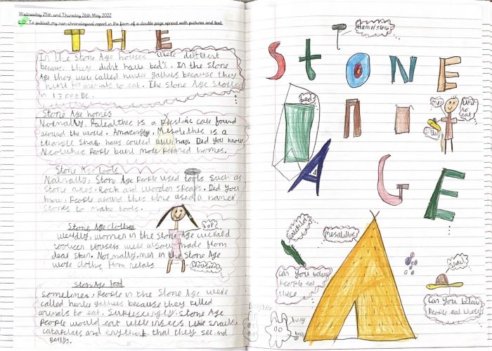 Stone Age Non-Chronological Reports | West Boldon Primary School