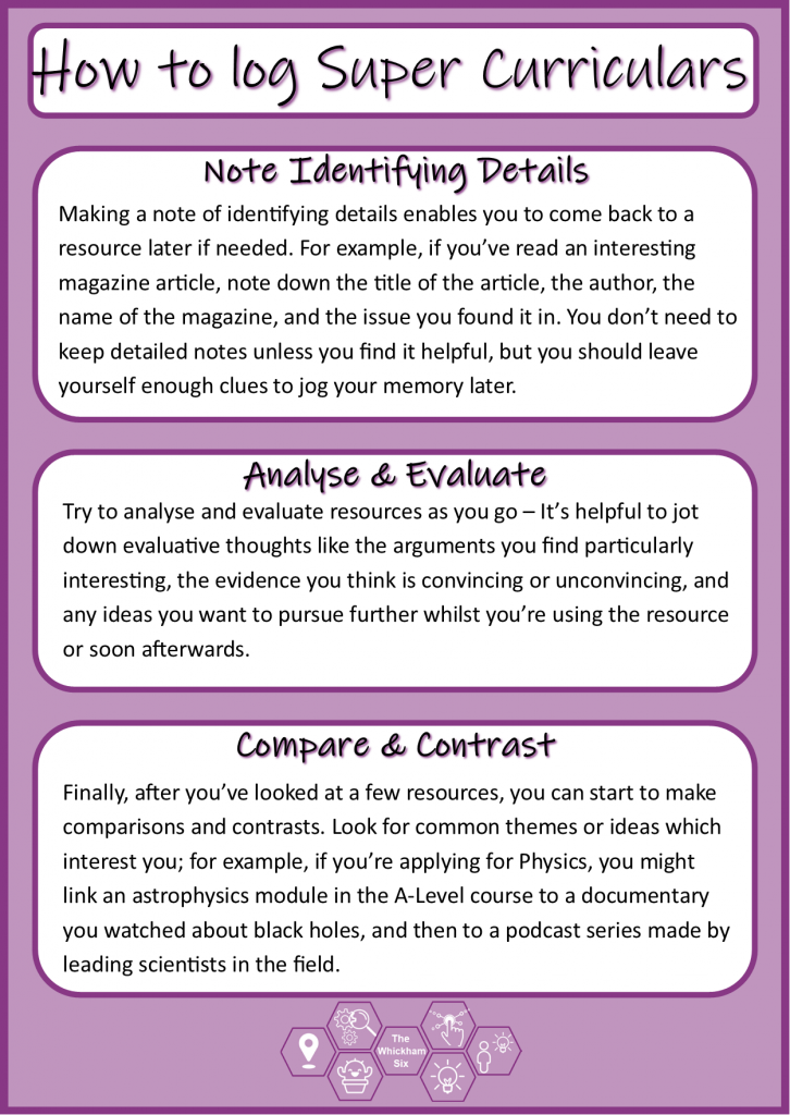 Supercurricular Activities | Whickham School